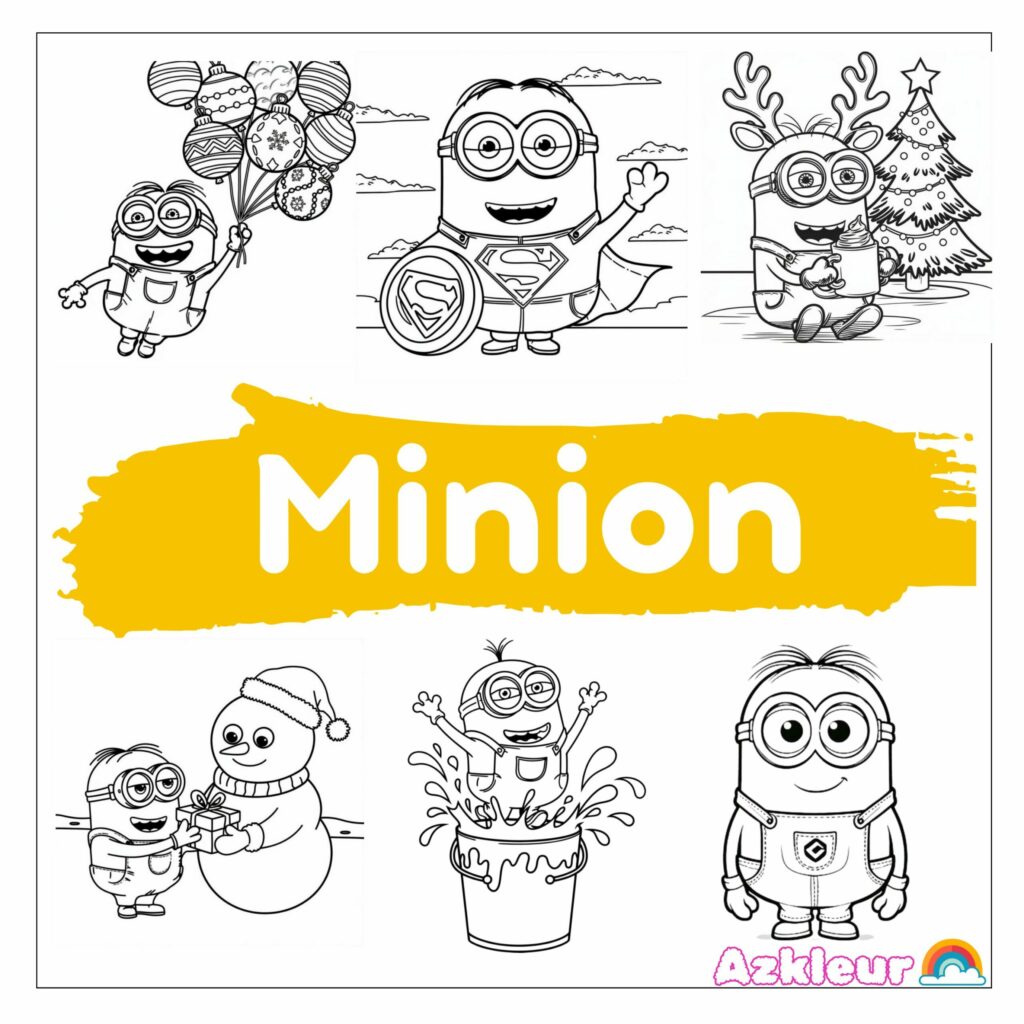 Ücretsiz Minyon Boyama Sayfaları - 28 Adet Yazdırılabilir PDF İndir